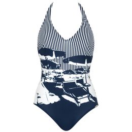 Sunflair Badeanzug Damen Gr&ouml;&szlig;e XL navy / wei&szlig;