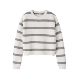 name it Pullover M&auml;dchen Gr&ouml;&szlig;e 116 hellgr&uuml;n / wei&szlig;
