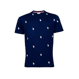 U.S. POLO ASSN. Shirt male size XXL Dark blue / White