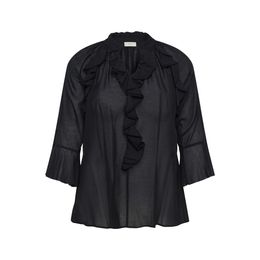 Kaffe Curve Bluse 'KCflori' Damen Gr&ouml;&szlig;e 4XL schwarz