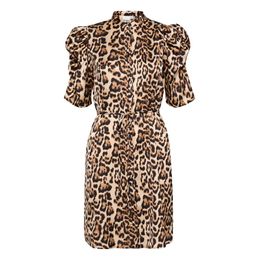 ICHI Blusenkleid 'Nina' Damen Gr&ouml;&szlig;e 34 beige / braun Sommerkleid