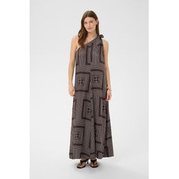 Soaked In Luxury Kleid 'SLBecca' Damen Gr&ouml;&szlig;e 40 schoko / wei&szlig; Sommerkleid