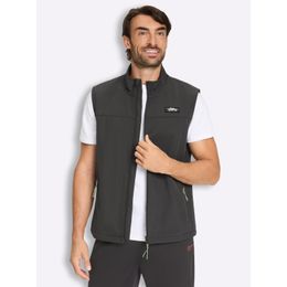 Catamaran Sports Herren Softshellweste mit Rei&szlig;verschluss-Taschen, graphit, Gr&ouml;&szlig;e 52