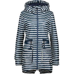 alife and kickin alife & kickin Between-Seasons Parka 'AudreyAK B' female size S marine blue / Black / White