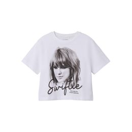 Two Soon T-Shirt 'Taylor Swift' M&auml;dchen Gr&ouml;&szlig;e 122/128 schwarz / wei&szlig;