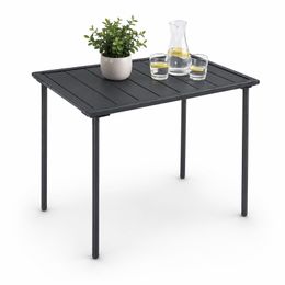 Vcm Gartentisch Sumila Metall 80x55 cm, wetterbest&auml;ndiger Outdoor Tisch mit h&ouml;henverstellbaren F&uuml;&szlig;en, Balkontisch f&uuml;r Garten und Terrasse
