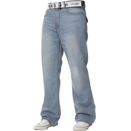 Kruze Herren Bootcut Denim Jeans