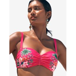 Love & Roses Bikinitop Damen Gr&ouml;&szlig;e 100 smaragd / pink / fuchsia / rot