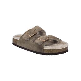 Josef Seibel Leder-Pantoletten in Taupe - 67% | Gr&ouml;&szlig;e 40 | Damen-pantoletten