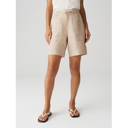 Opus Leinen-Shorts in Beige - 52% | Gr&ouml;&szlig;e 40 | Shorts