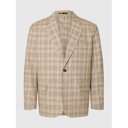Selected Sakko Herren Gr&ouml;&szlig;e 50 dunkelbeige / grau