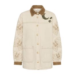 Cream Jacke 'CRSimone' Damen Gr&ouml;&szlig;e XXXL elfenbein / braun / khaki Sommerjacke