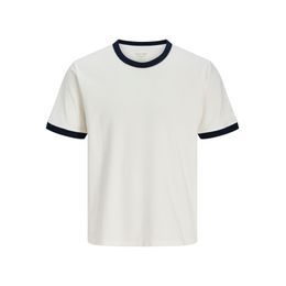 Jack & Jones Jack & Jones T-Shirt Herren Gr&ouml;&szlig;e L navy / wei&szlig;