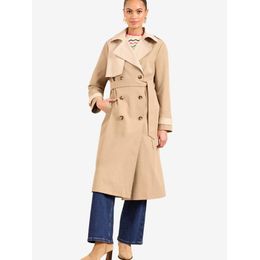 love & roses Between-Seasons Coat female size L Beige / Cream