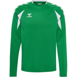 Hummel Athletic Sweatshirt 'Core 2.0' female size XXL Grass green / White