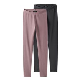 TWO SOON Leggings girl size 122/128 Mauve / Black