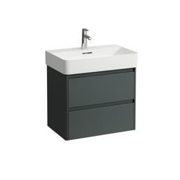 Laufen Waschtischunterschrank Base 2.0 H4113921082661 62,1x51,5x40cm, 2 Schubladen, Verkehrsgrau