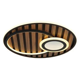 Globo Lighting Deckenleuchte schwarz Ma&szlig;e (cm): H: 8 &Oslash;: 50 &raquo; H&ouml;ffner