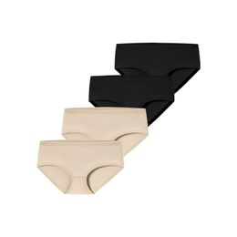 Schiesser Damen Panty Invisible Cotton 4er Pack