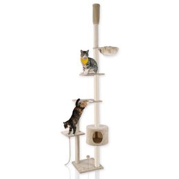 Lycce Katzenbaum TOWER Kratzbaum deckenhoch Sisal Pl&uuml;sch 230-260 cm