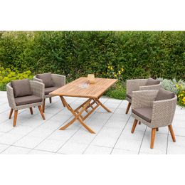 Merxx Imperia Set 5tlg. Klapptisch