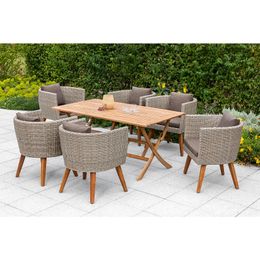 Merxx Imperia Set 7tlg. Klapptisch