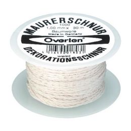 Overlen Baumwollkordel 1,0mm 30m wei&szlig; Overmann (100001000100300AA)