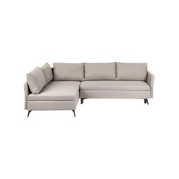 Beliani Schlafsofa KOGE in Beige/Schwarz - (W) 281 x (H) 93 x (L) 93 cm rechtsseitig | Gr.: onesize