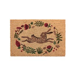Beliani Fu&szlig;matte ANGONO in Beige/Naturfarben - (W) 40 x (L) 60 cm | Gr.: onesize
