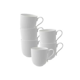 Villeroy & Boch Villeroy & Boch 6er Set Becher mit Henkel New Cottage Basic 260 ml in wei&szlig; | Gr.: onesize