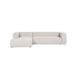 Beliani Ecksofa VERNON in Beige - (W) 330 x (H) 68 x (L) 178 cm rechtsseitig | Gr.: onesize