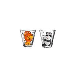 Leonardo 2er Set Kinderbecher Bambini 215 ml in L&ouml;we & Panda | Gr.: onesize