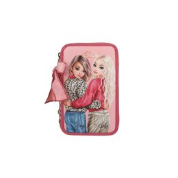 Depesche 3-Fach Federtasche LEOHEART TOPModel 7,5 x 13 x 20 cm rosa in rosa | Gr.: onesize