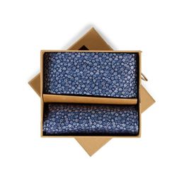 Finshley & Harding Finshley & Harding London Krawatte und Einstecktuch in indigo rosa - 0001 | Gr.: onesize