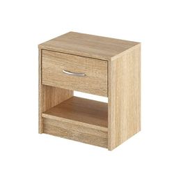 home24 Nachtkommode Bubnove in Eiche Sonoma Dekor | Gr.: onesize