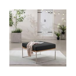 home24 Loungehocker TEAKLINE in Anthrazit | Gr.: onesize