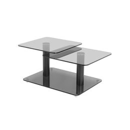 home24 Couchtisch Campton quadratisch in Grau / Schwarz | Gr.: onesize