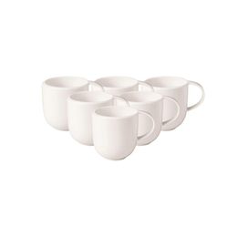 Villeroy & Boch Villeroy & Boch 6er Set Becher mit Henkel NewMoon 390 ml in wei&szlig; | Gr.: onesize