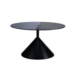 home24 Couchtisch Campton rund in Grau / Schwarz | Gr.: onesize