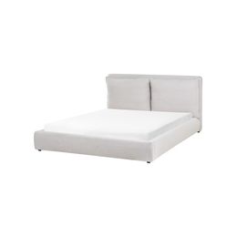 Beliani Doppelbett BAJONNA in Grau/Schwarz - (W) 180 x (H) 94 x (L) 235 cm | Gr.: onesize