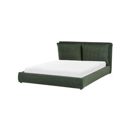 Beliani Doppelbett BAJONNA in Gr&uuml;n/Schwarz - (W) 180 x (H) 94 x (L) 235 cm | Gr.: onesize