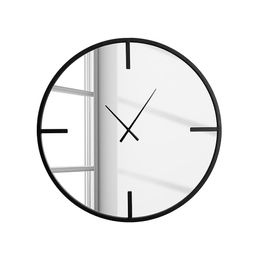 home24 Wanduhr Limatour in Schwarz | Gr.: onesize