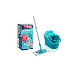 Leifheit Set POWER CLEAN t&uuml;rkis grau wei&szlig; 37,5 x 26,5 x 148,0 cm | Gr.: onesize