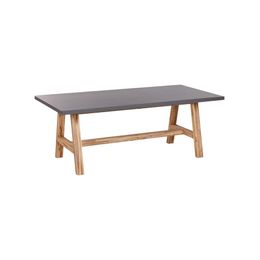 Beliani Esstisch TONNARE in Grau/Braun - (W) 100 x (H) 75 x (L) 200 cm | Gr.: onesize