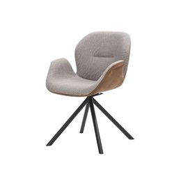 home24 Drehbarer Armlehnenstuhl WINC in Braun | Gr.: onesize