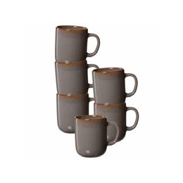 Ritzenhoff & Breker Ritzenhoff & Breker 6er Set Henkelbecher Malaga 380 ml in Grau | Gr.: onesize