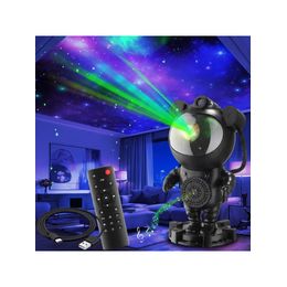 TecTake LED-Sternenhimmelprojektor, 12 x 11,5 x 23,5 cm, 5 W, 4 RGB-Farben | Gr.: onesize