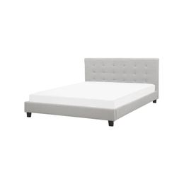 Beliani Wasserbett LA ROCHELLE in Grau - (W) 190 x (H) 108 x (L) 218 cm | Gr.: onesize