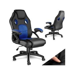 TecTake B&uuml;rostuhl, ergonomische Form, Kunstlederbezug mit Mesh-Gewebe | Gr.: onesize