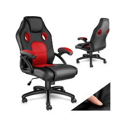 TecTake B&uuml;rostuhl, ergonomische Form, Kunstlederbezug mit Mesh-Gewebe | Gr.: onesize